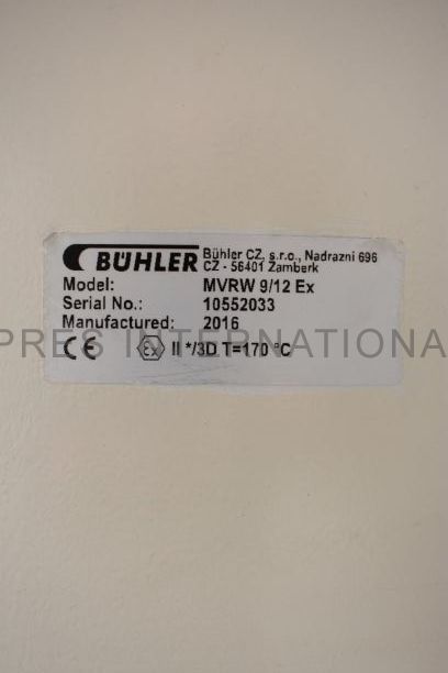 Filterunit Bühler MVRW 9/12 ex